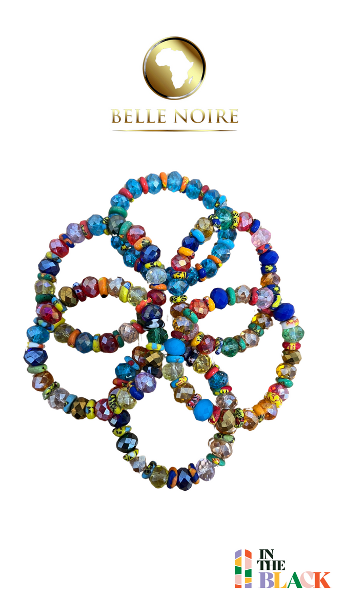 Ghana Beaded Bracelet – In The Black
